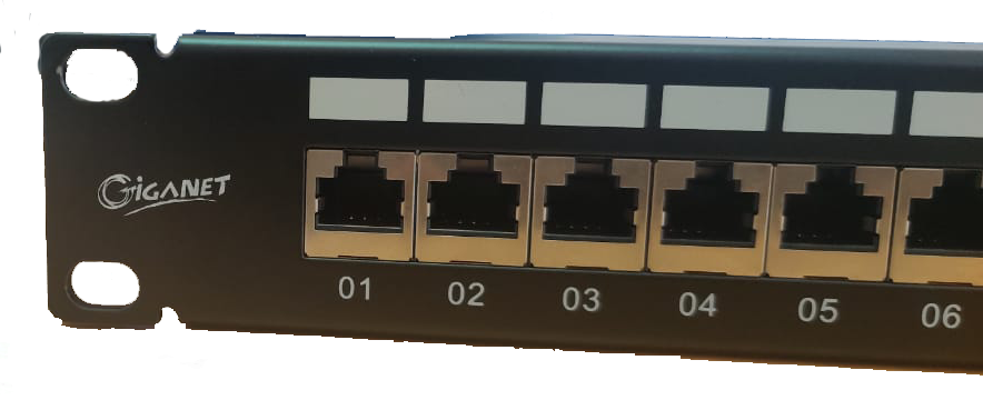 Giganet Category 6A FTP 24 Port Loaded Patch Panel