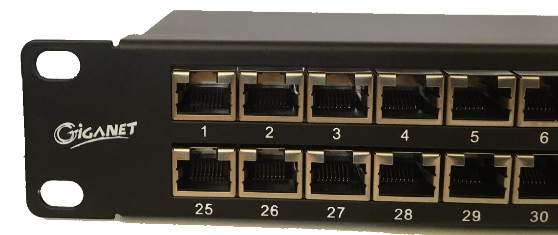 Giganet Category 6A FTP 48 Port Loaded Patch Panel