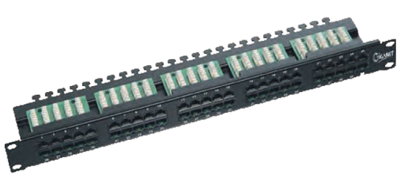 Giganet 50 Port 1U Voice Patch Panel