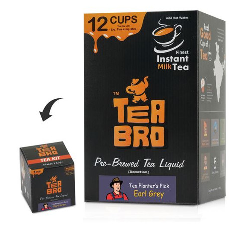 Earl Grey Tea Kits Box | Instant Milk Tea | 12 Single Serve Tea Kits ...
