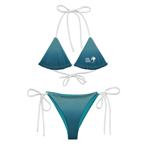 Find Your Coast® Emerald Ocean UPF 50 Recycled Bikini | KPFamCo