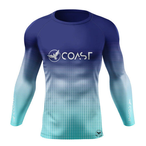 Find Your Coast® Hyper Drive Rash Guard UPF 50+ | KPFamCo
