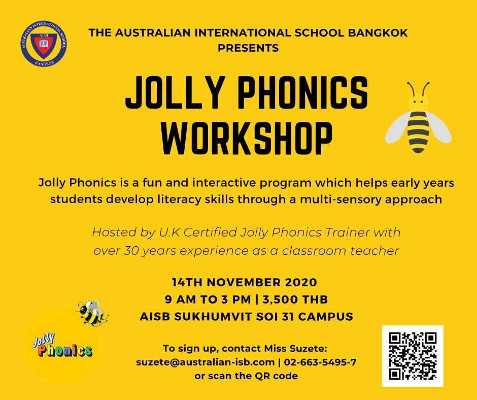 AISB Jolly Phonics Workshop 14th November 2020 AISB Jolly Phonics Workshop 14th November 2020
