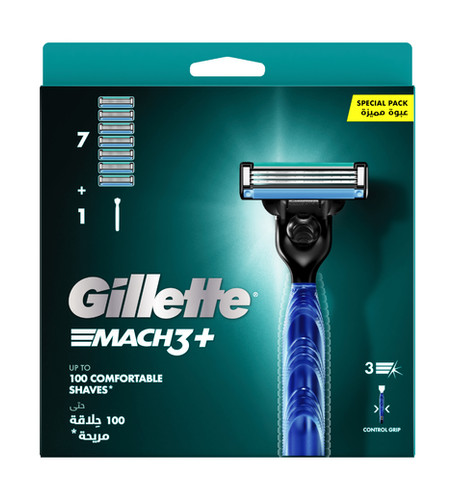 Gillette Mach 3+ Razor Handle +7 Blades | Alanwar Trading