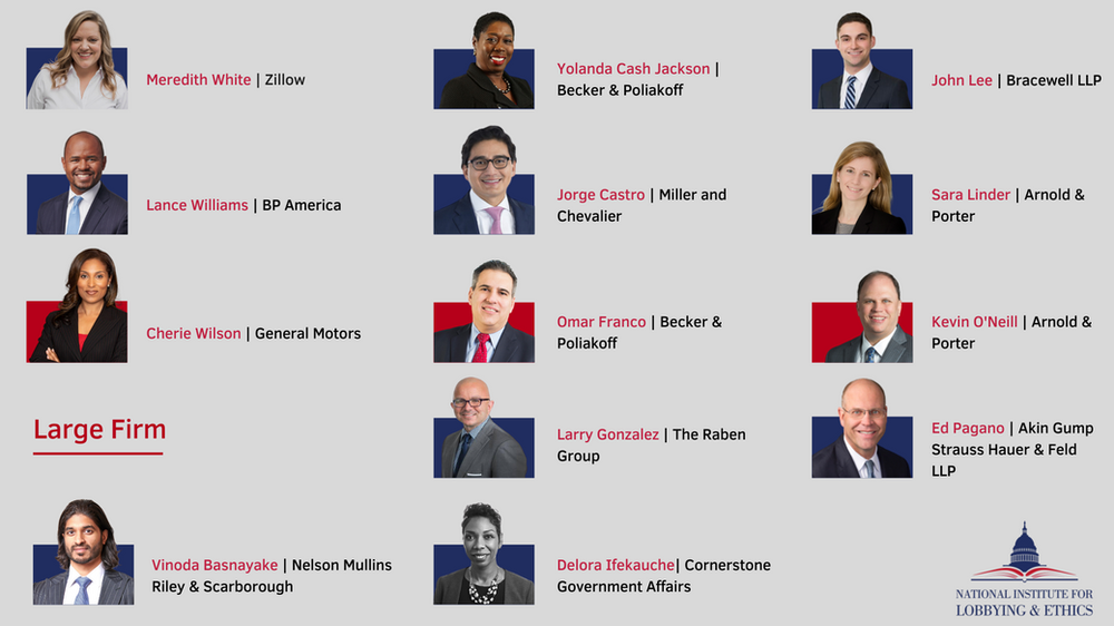 NILE Announces 2020 Top Lobbyists!