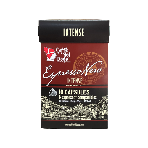 Caffe del Doge Nero Capsules - 10 Capsules | Pruni & Co