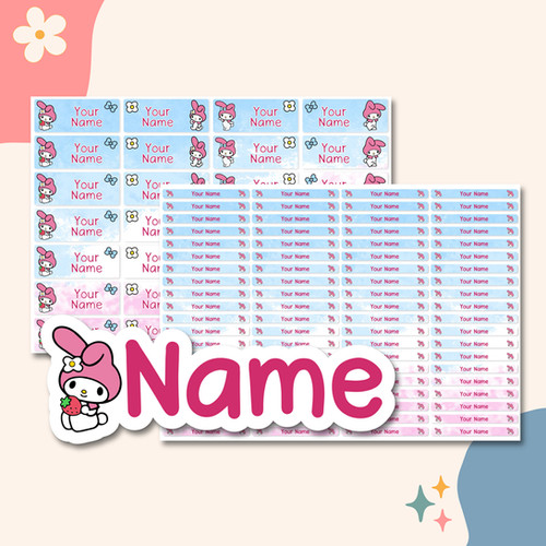 My Melody Kids Waterproof Name Labels