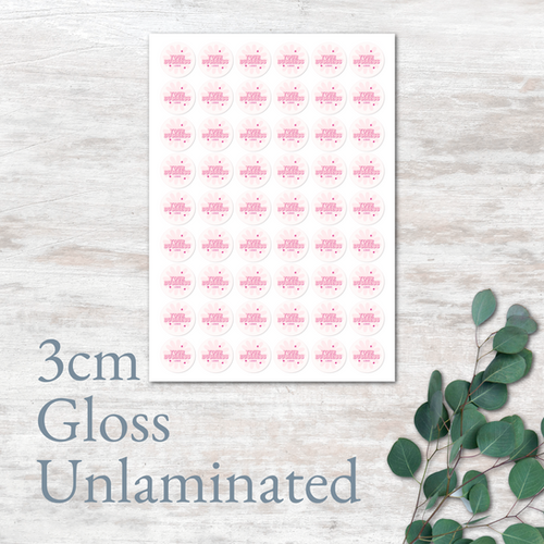 3cm Gloss Logo Stickers | Label Lane