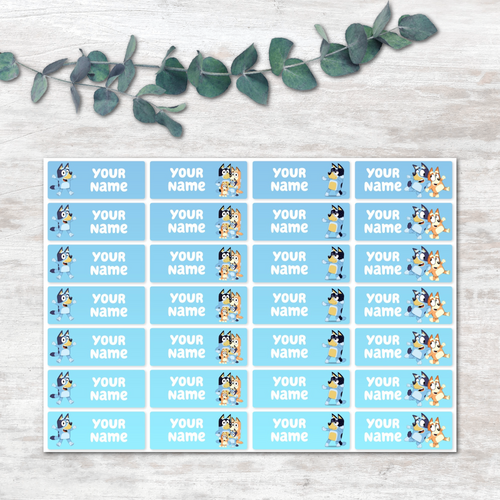 Bluey Name Labels | Label Lane
