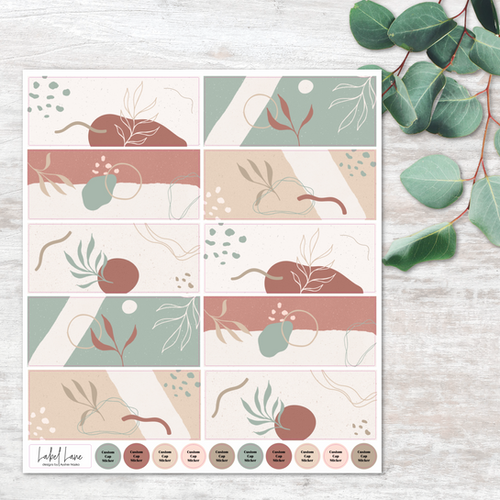 Earthy Abstract Wraps | Label Lane