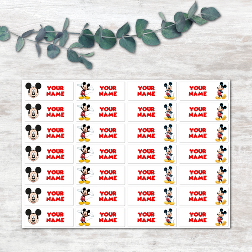 Mickey Mouse Name Labels | Label Lane