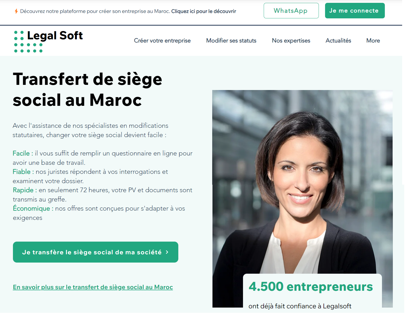 Transfert de Siège Social au Maroc : Consultez Nos Experts - LegalSoft
