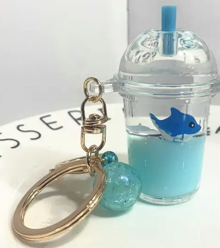 Blue Kawaii Keychain, Liquid Boba Baby Keychains | My Site