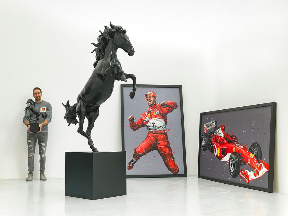 Paul Oz Artist and Sculptor, Aryton Senna, McLaren, Bronze, World ...