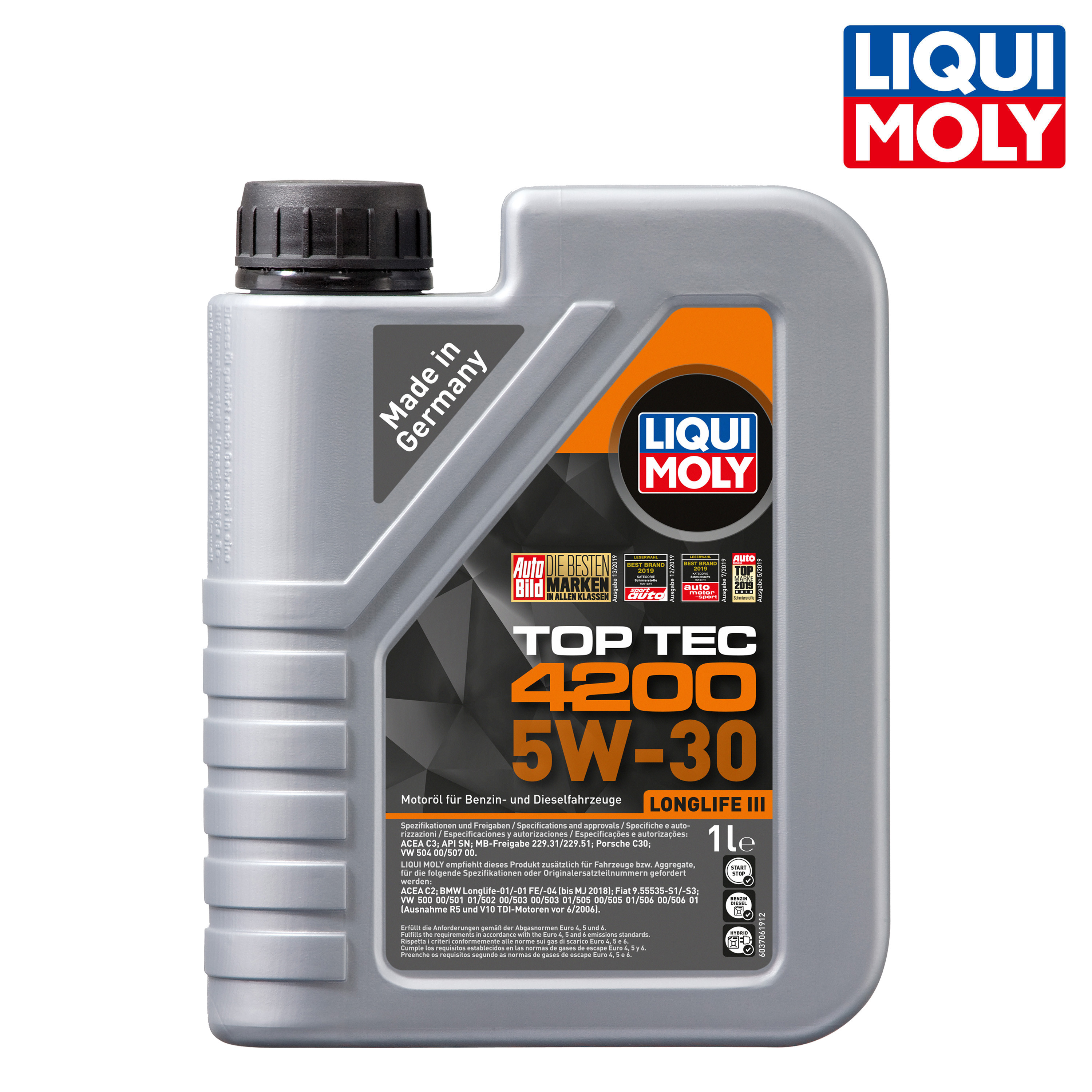 Top Tec 4200 頂級科技機油 5W-30 - LIQUI MOLY力魔機油│台灣總代理 宜福工業