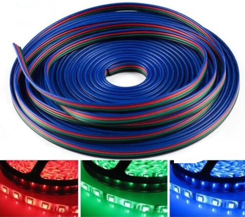 5m RGB 4 Pin Strip Light Wire Cable Extension | eslighting