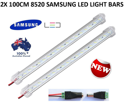 2X 12V 100CM SAMSUNG LED 8520 CAMPING LIGHT BAR CLEAR | eslighting