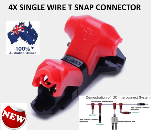 4X T SNAP LOCK ELECTRICAL WIRE TERMINALS | eslighting