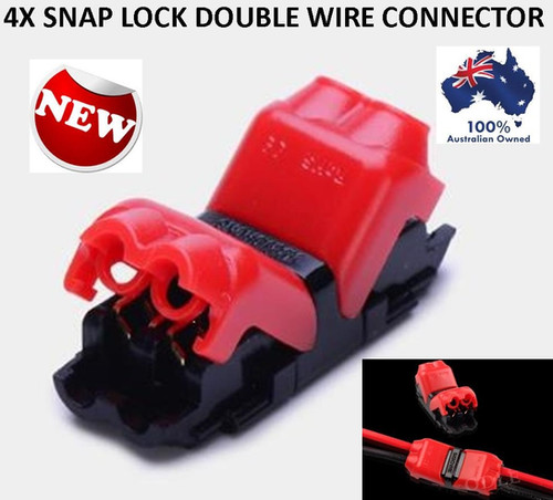 10X SNAP LOCK DOUBLE WIRE TERMINAL CONNECTORS | eslighting