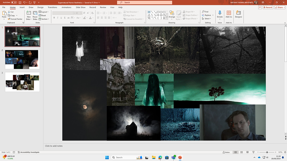 Supernatural Horror - Mood-board