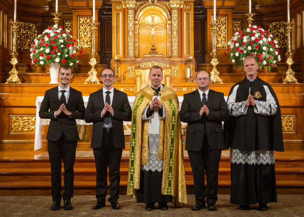 Canons Regular of St. John Cantius Welcome Postulants