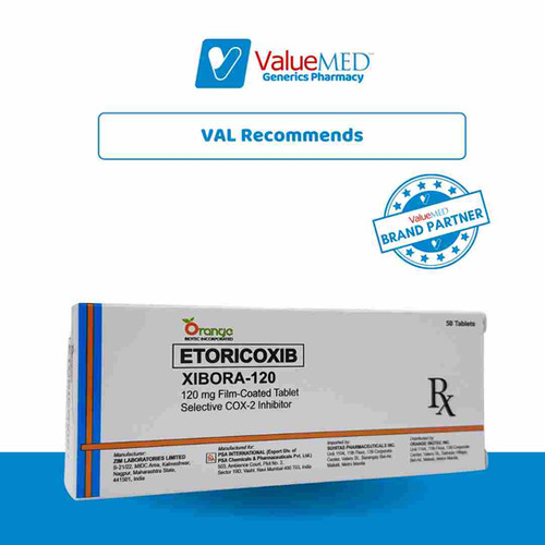 Etoricoxib 120mg Tab 50s (Xibora-120) | ValueMed Generics