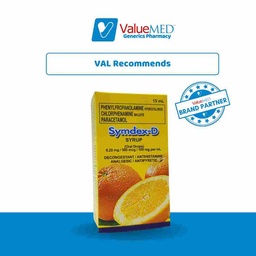 Para + Phenyl + CPM DROPS 15 mL SYMDEX-D | ValueMed Generics