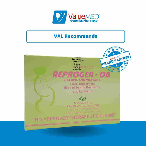 Multivitamins + Minerals + Iron Capsule 30's REPROGEN OB | ValueMed ...