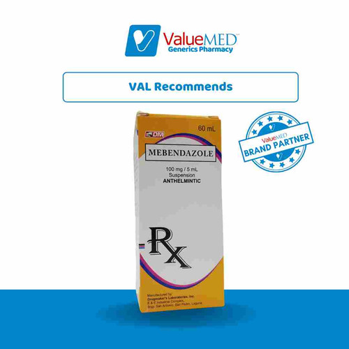 Mebendazole 100 mg Suspension 60 mL Generic | ValueMed Generics