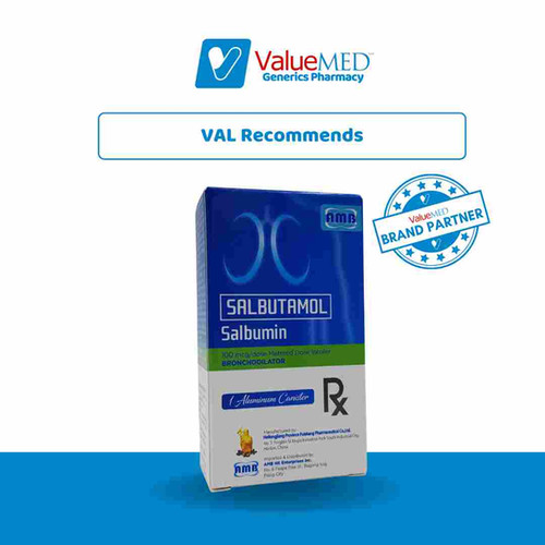 Salbutamol 100 mcg/actuation Metered Dose Inhaler 1's SALBUMIN ...