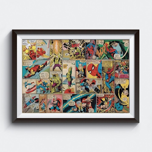 Retro Marvel Comic Strip Poster | Retro Fair