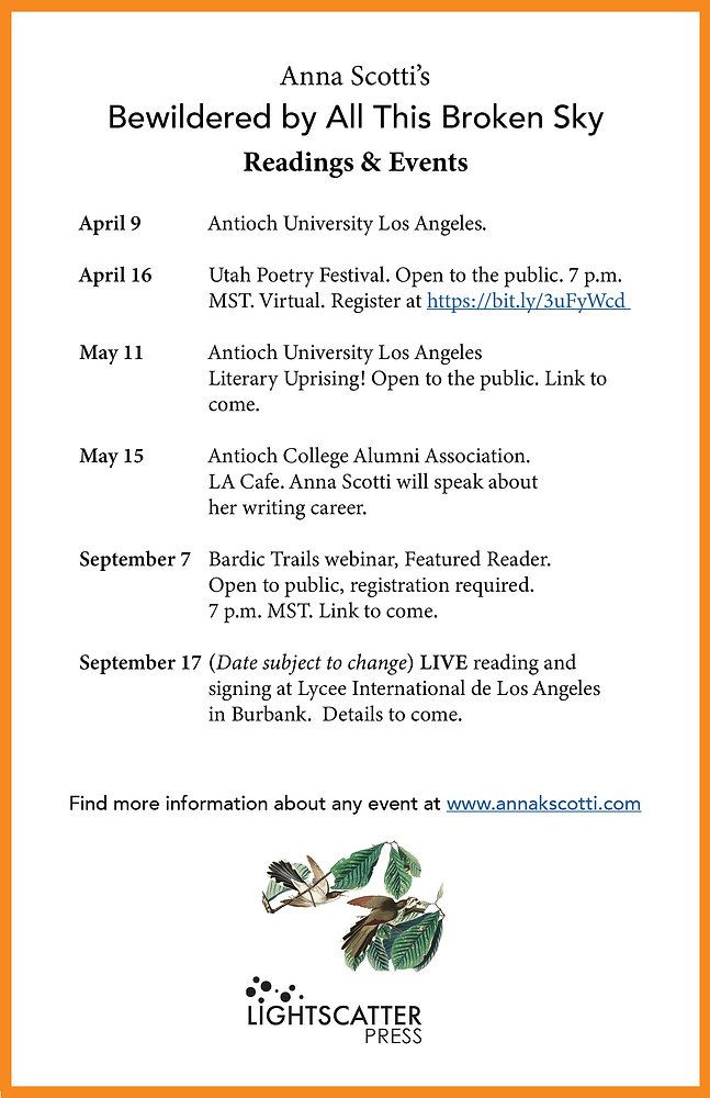 Some upcoming events celebrating Anna Scotti!
