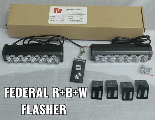 Federal Signal Flasher 12v 6 Led Car Blinker Light Red/Blue/White For ...