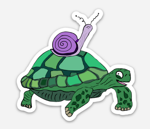 Slow Down Sticker | Rebecca Swan Art