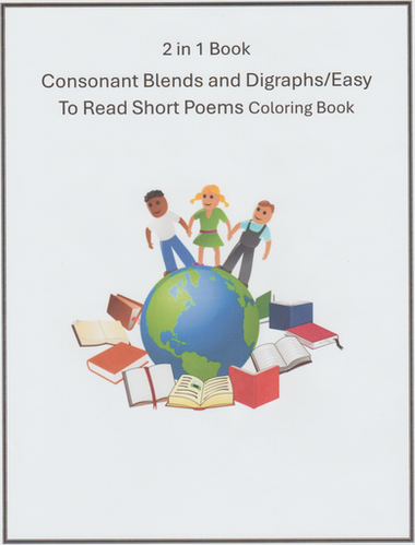 2 in 1 Book Consonant Blends and Digraphs / Easy To Read Short Poems ...