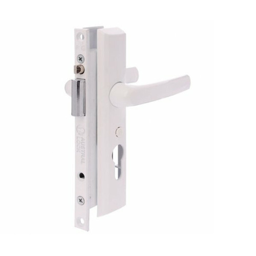 AUSTRAL LOCK ELEGANCE XC HINGE WHITE WITH SNIB | highland-shutters