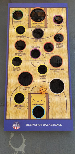 Basketball Game Set - Includes Hand-Stitched Bean Bags ($35) + Carry ...