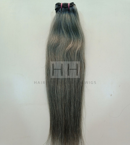 Grey Human Hair Extensions Indian Grey Human Hair Extensions straight ...
