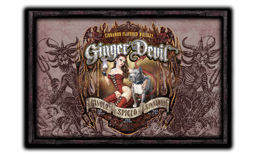 Ginger Devil Sinnamon Whiskey from Rusted Crow Spirits