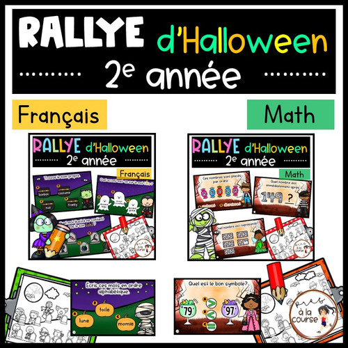 Rallye Halloween Ensemble math et français 2e | Prof à la course