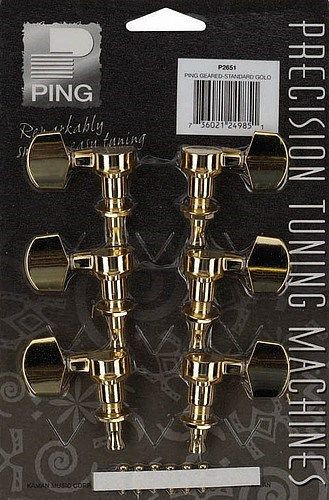 P2651 3x3 Geared Tuning Machines - Gold : Ping | Bounty Music