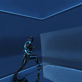 Wall Run Vertical Stand | BipAnim