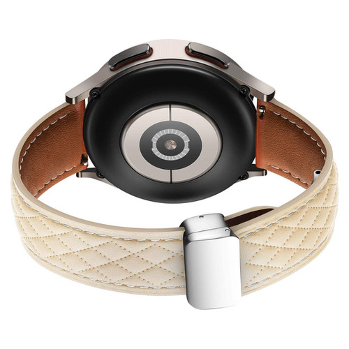 20mm Premium Leather Band - Beige | Bandit Bands