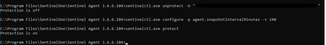 SentinelOne - Configuring Snapshots