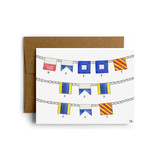 Dad Flags Greeting Card | Eileen Graphics