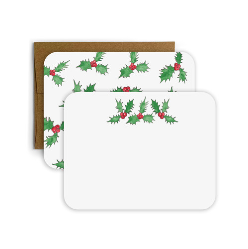 Holly Berry 8 Piece Stationery Set | Eileen Graphics