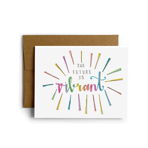 Vibrant Future Greeting Card | Eileen Graphics