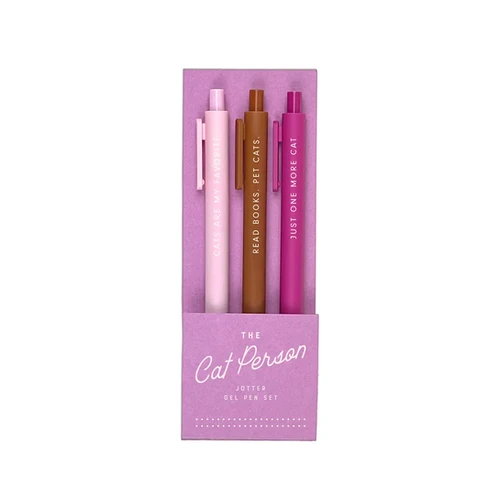 Cat Person Gel Pen Set | Eileen Graphics