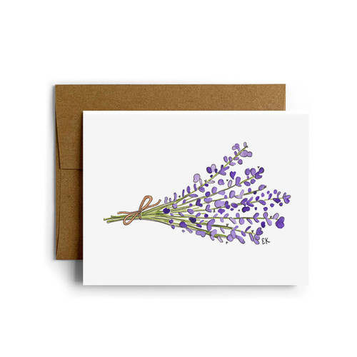 Lavender Greeting Card | Eileen Graphics