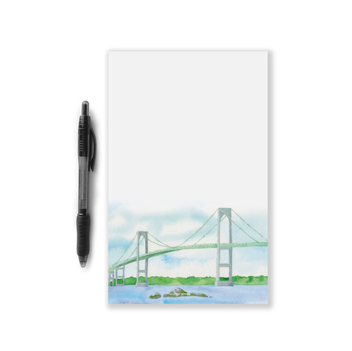 Newport Bridge Notepad | Eileen Graphics